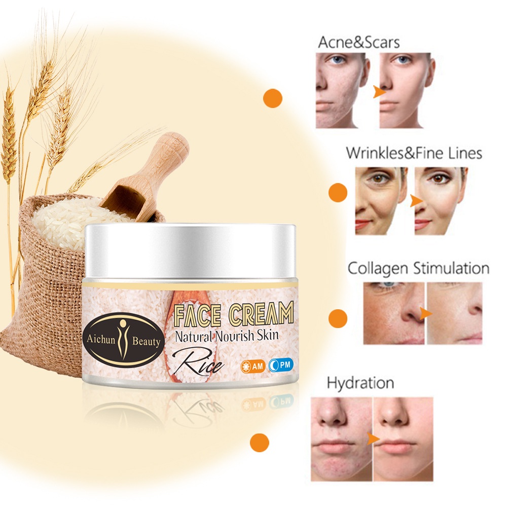 New Life Aichun White Rice Whitening Cream Hyaluronic Whitening Anti