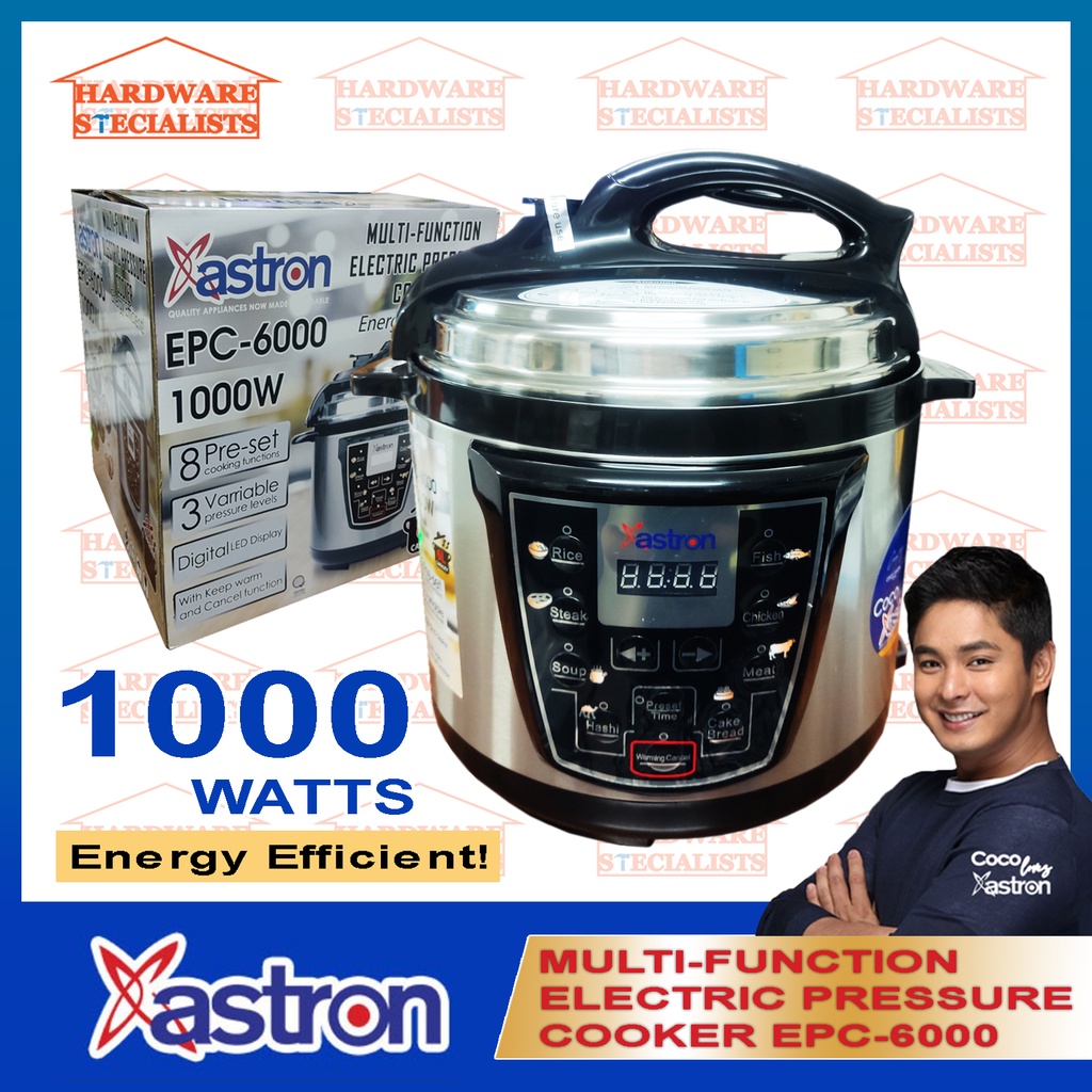 Astron Multi-Function Electric Pressure Cooker 1000W EPC-6000 Original ...