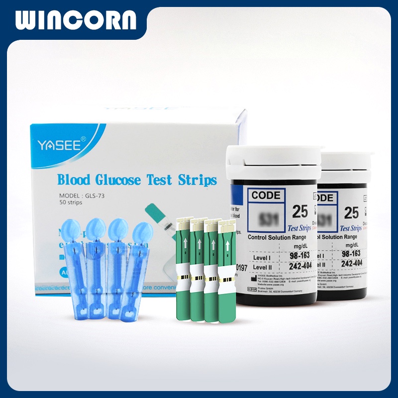 50/100pcs GLM -77 Blood Glucose meter blood glucose test paper set with ...