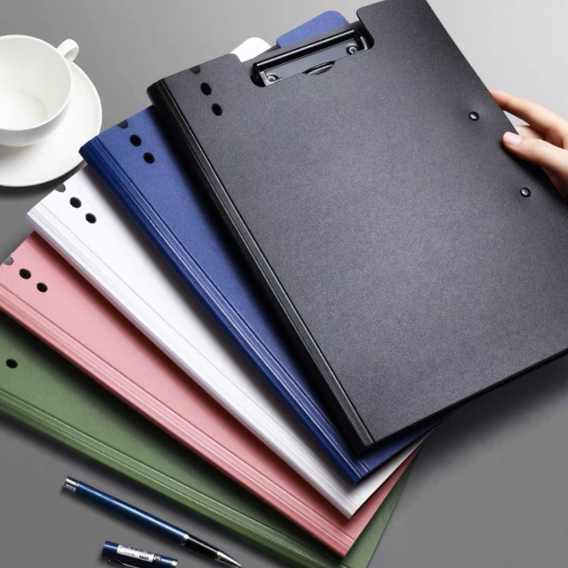 Clipboard With Cover File Folder Writing Pad Vertical A4 Board | Shopee ...