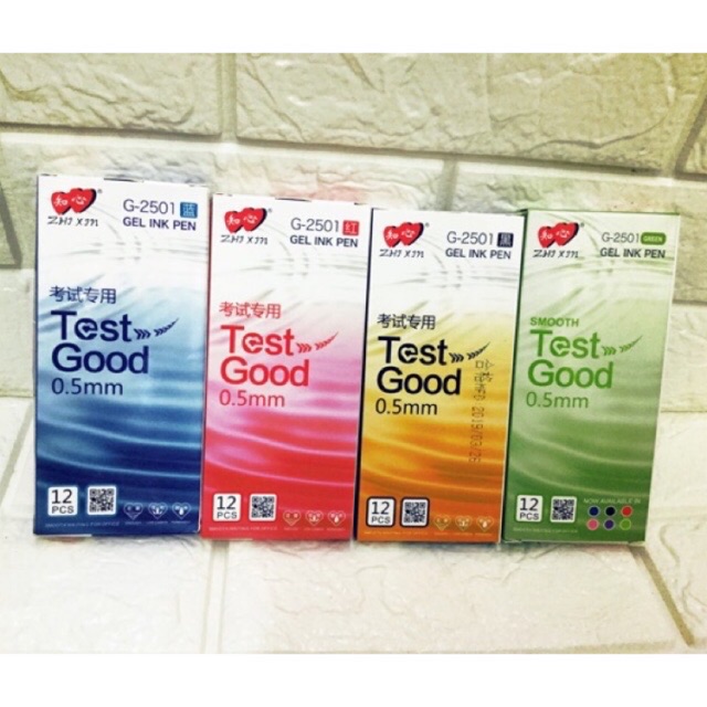 12pcs Test Good Gel Ink Pen 0.5mm | Shopee Philippines