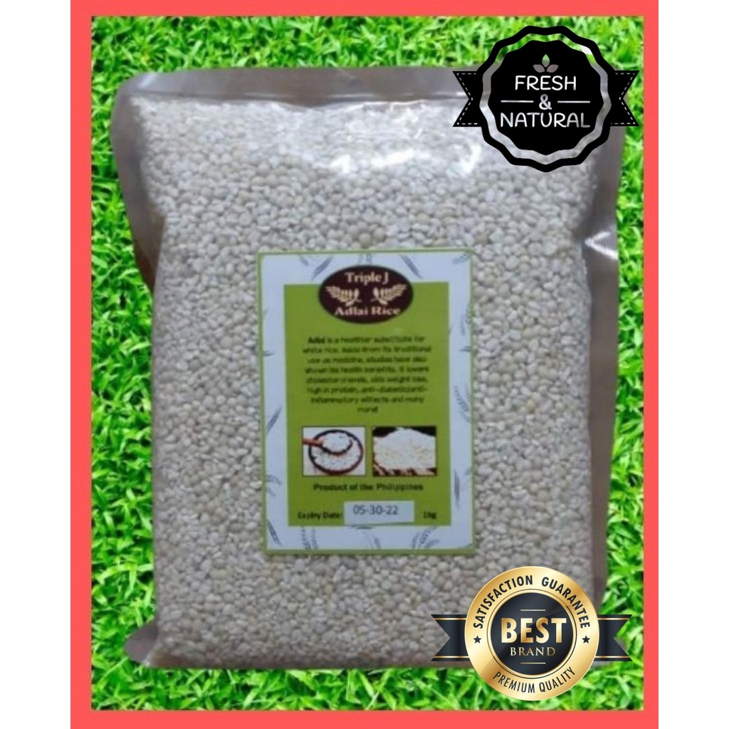 ADLAI RICE Grain (Pure Adlai) 1 kg Pack , new harvest ,new milled ...