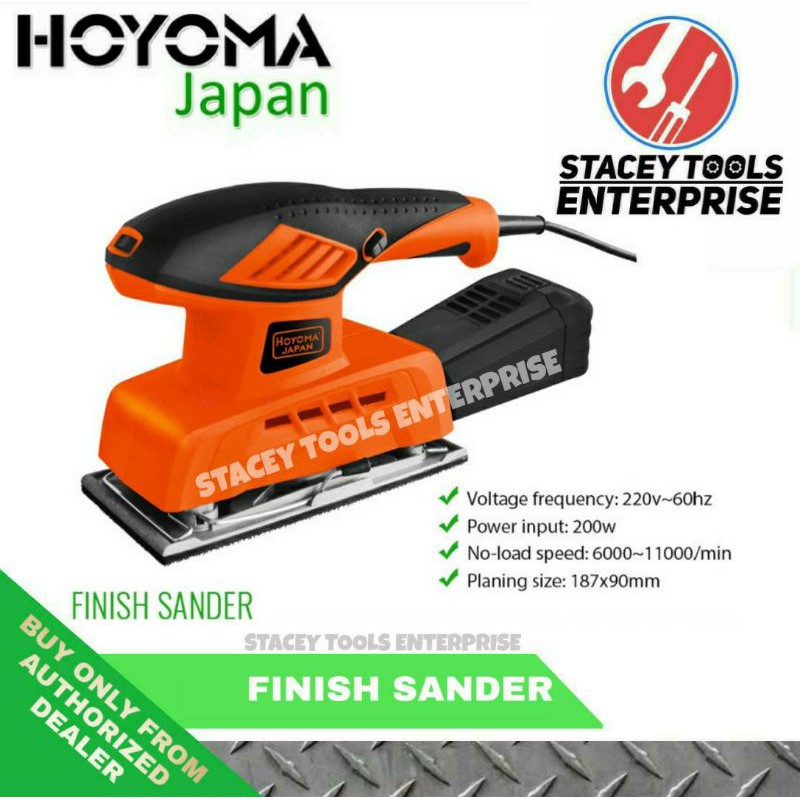 Finishing Sander 220w 187x90mm Hoyoma Japan Fujima brand | Shopee ...