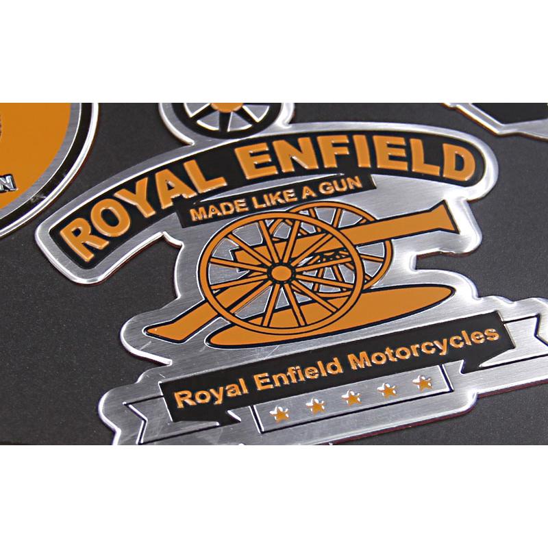 Royal Enfield motorcycle Emblem Badge Aluminum Standard Decal & Sticker ...