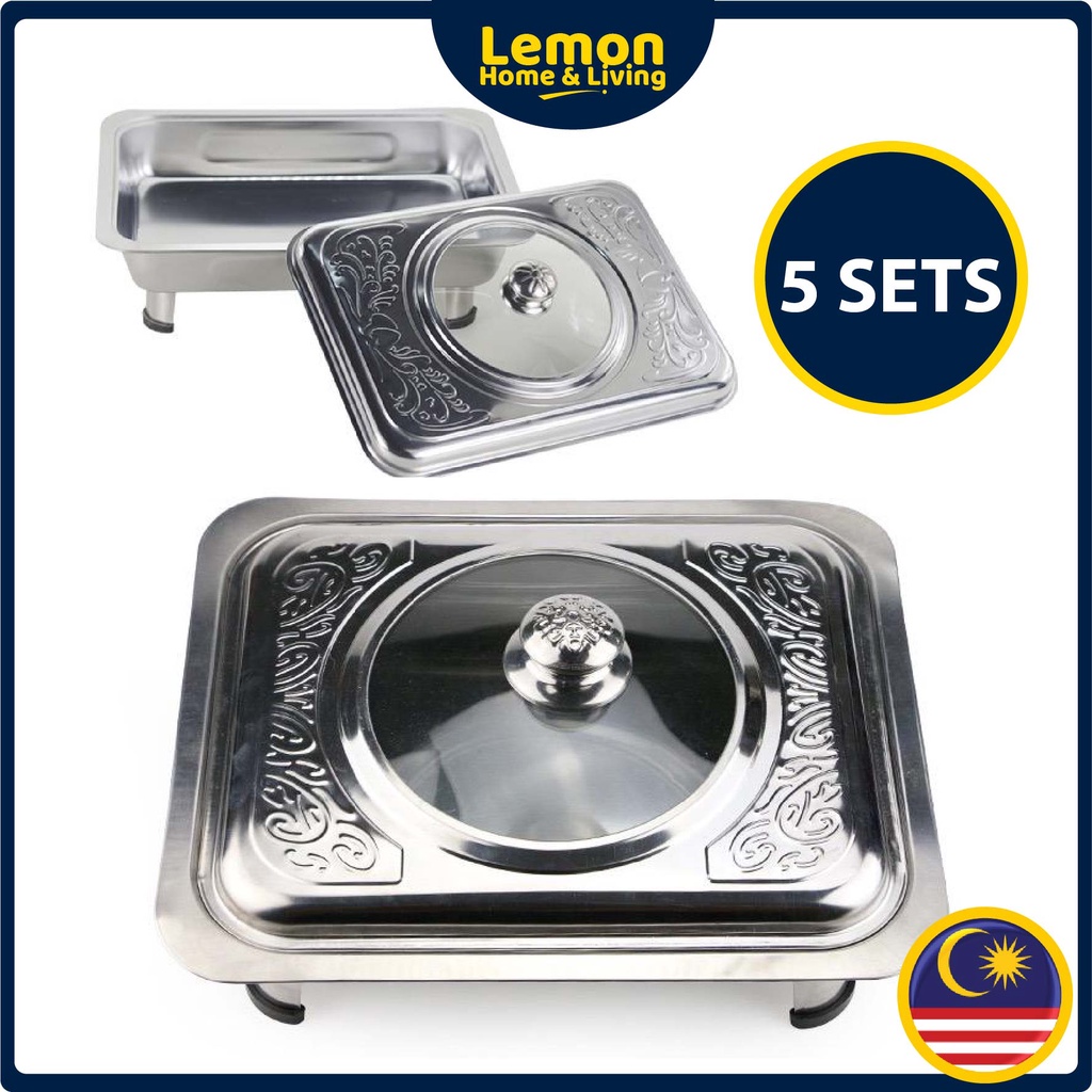 5in1 Buffet Tray Buffet Kenduri Buffet Pan Food Tray Serving Tray Bekas ...