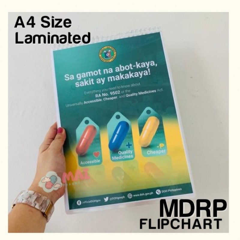 MDRP Poster / MDRP FLIPCHART for Pharmacy | Drugstore | Shopee Philippines
