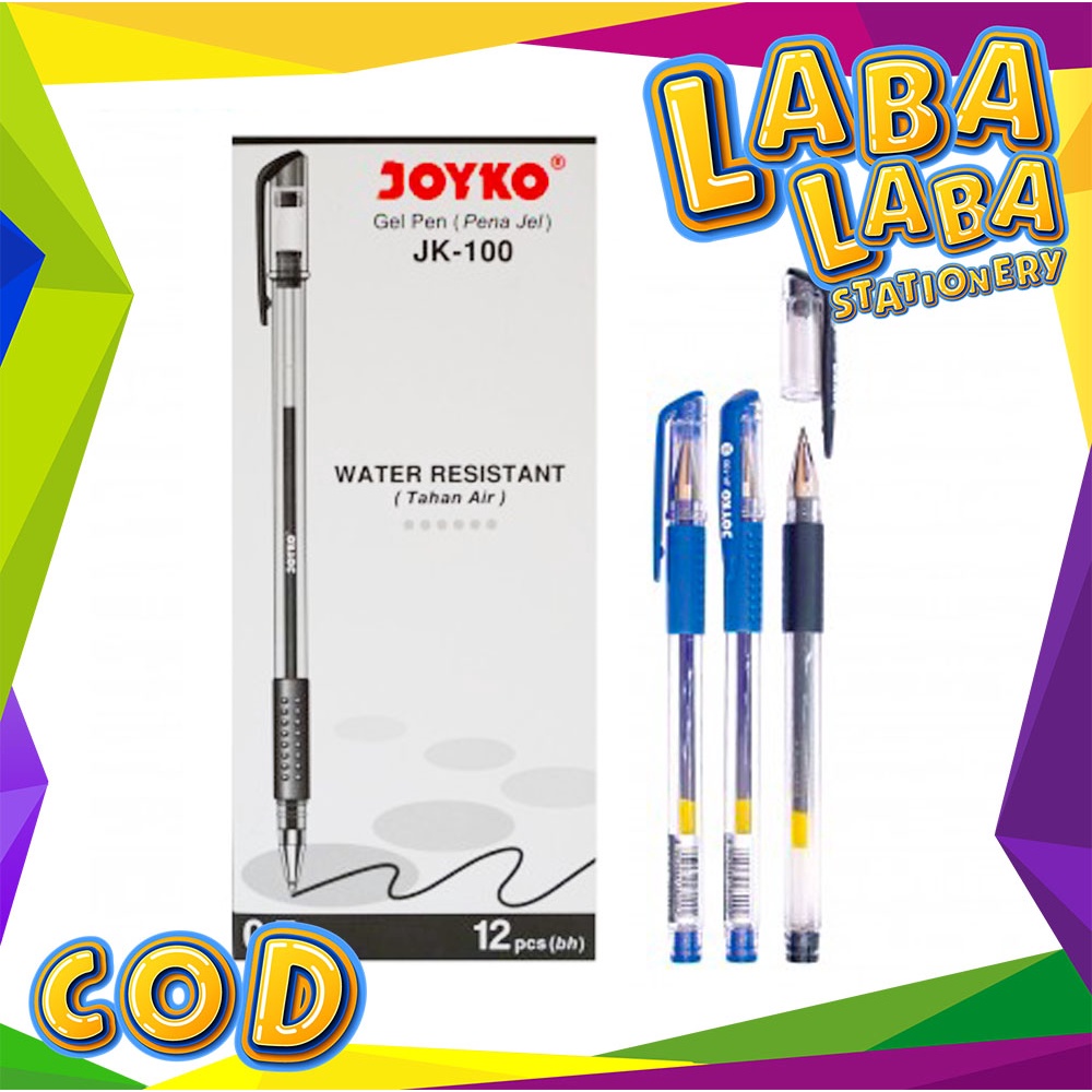 Labalabastationery Pen / Joyko JK-100 Gel Pen (DOZEN 12 PCS) | Shopee ...