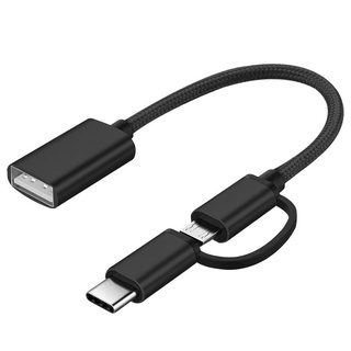 2 in 1 OTG Adapter USB to Micro USB and Type-C Adaptor | Shopee Philippines