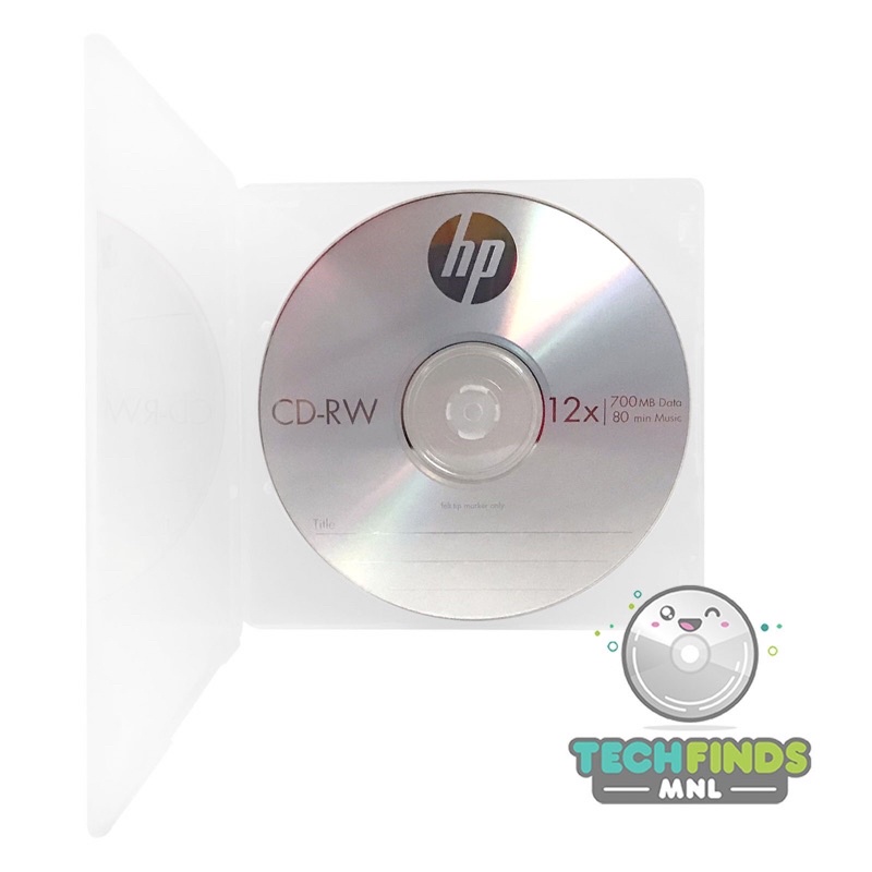 HP CD-RW / CDRW 700MB Blank Disc with PP Slim Case (1 PC. ONLY ...