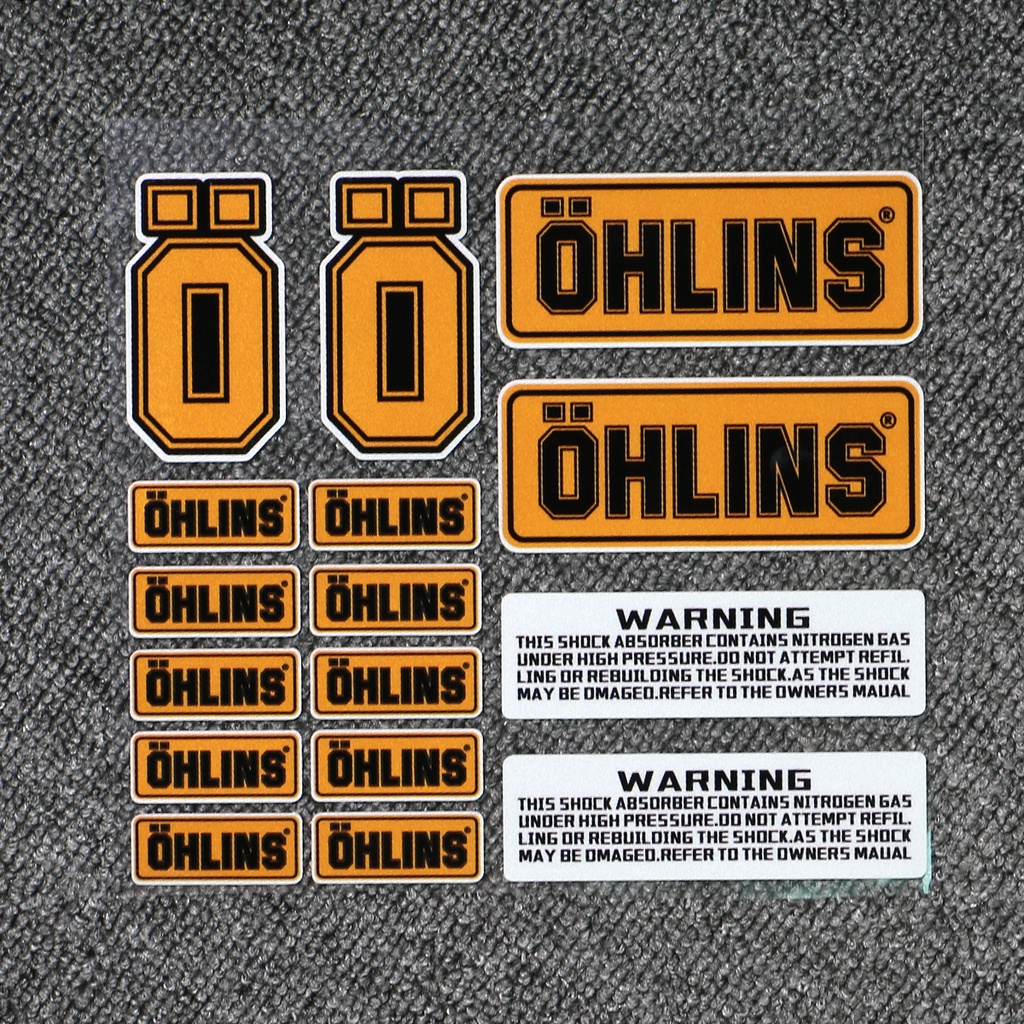 OHLINS Motorcyle Shock Absorber Sticker Reflective Suspension ...