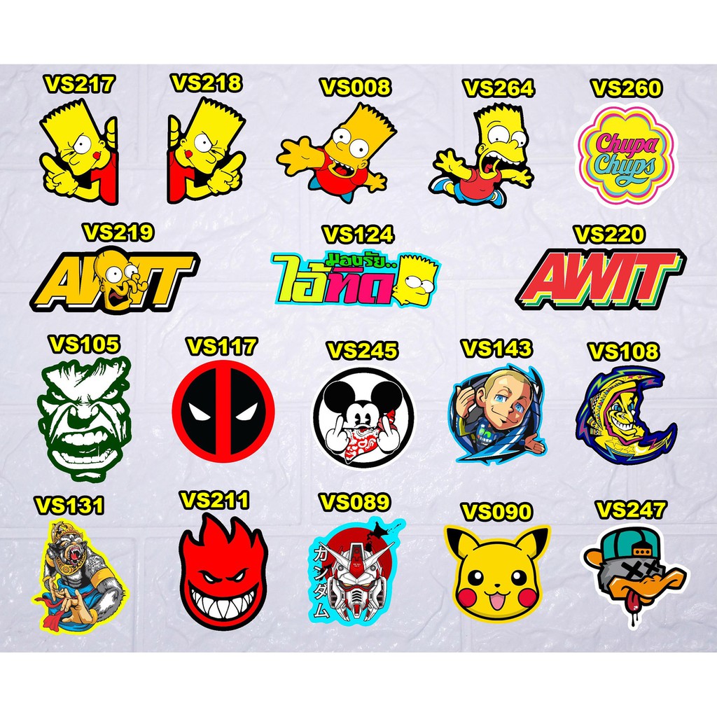 THAI STICKERS (VINYL GLOSSY PRINTED)【007】( THAI INSPIRED / LAMINATED ...
