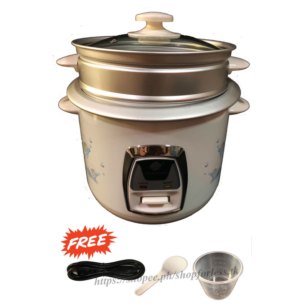 Micromatic rice cooker with steamer mrc-5038 5 cups | Shopee Philippines