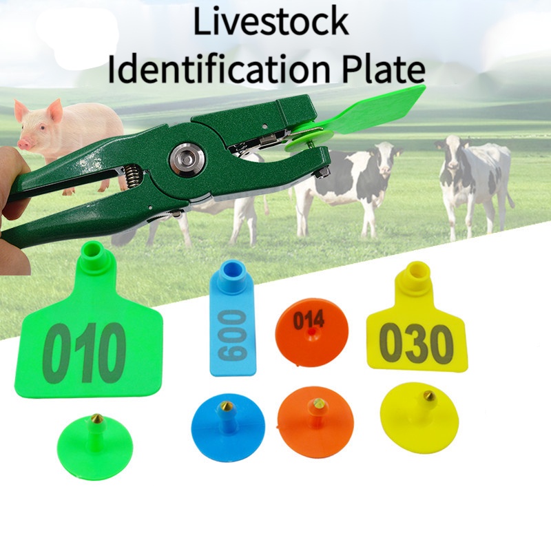 100PCS Pig Ear Tag No. 1-100 Sheep Ear Tag Signs With The Word For Goat ...