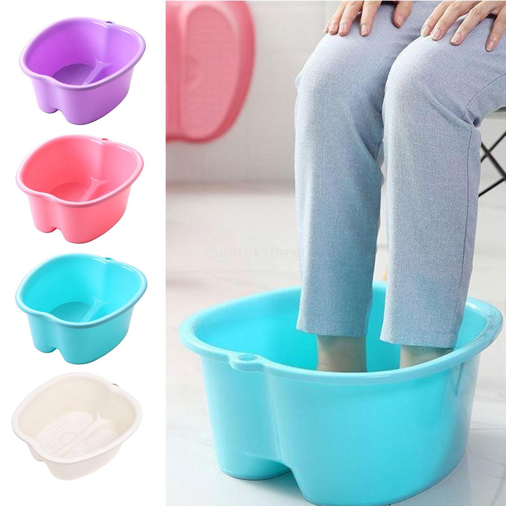 [SUNNIMIX1] Large Foot Bath Spa Bowl Basin Sturdy Foot Soak Basin ...