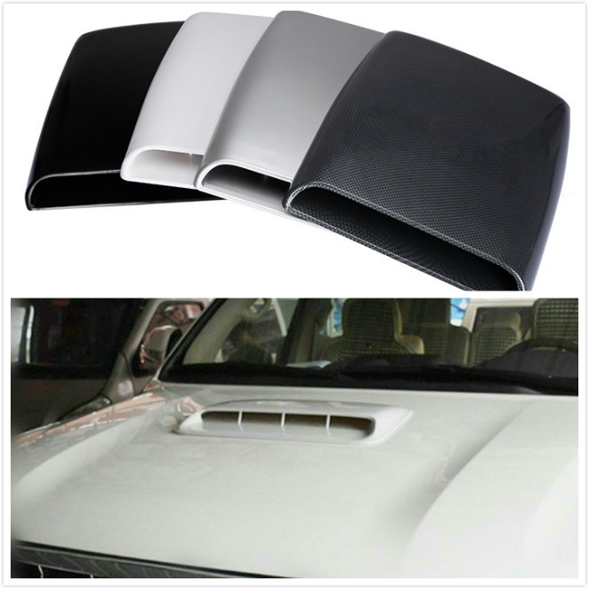 Universal Car Roof 3D Decorative Air Flow Intake Hood Scoop Vent Bonnet ...