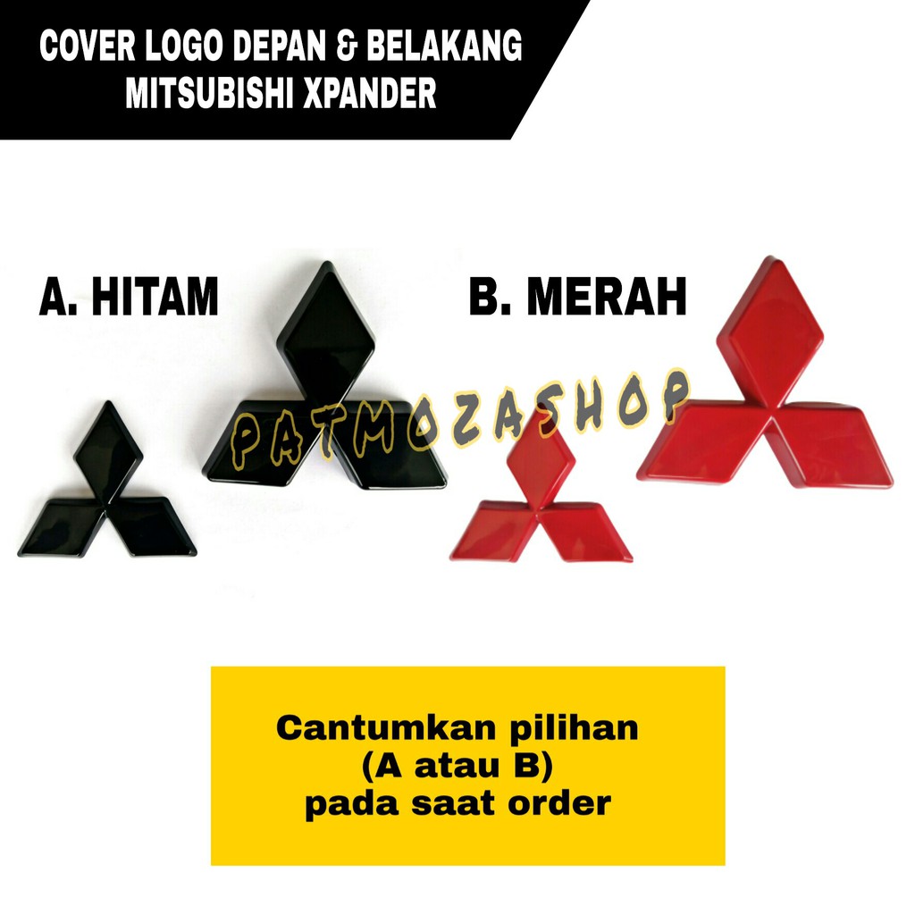 Mitsubishi XPANDER DIAMOND BLACK/RED LOGO COVER Front And Back | Shopee ...