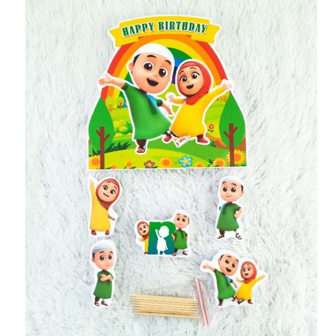 Cake topper/topper STYROFOAM/topper Nussa Rara/ cake topper Nussa Rara ...