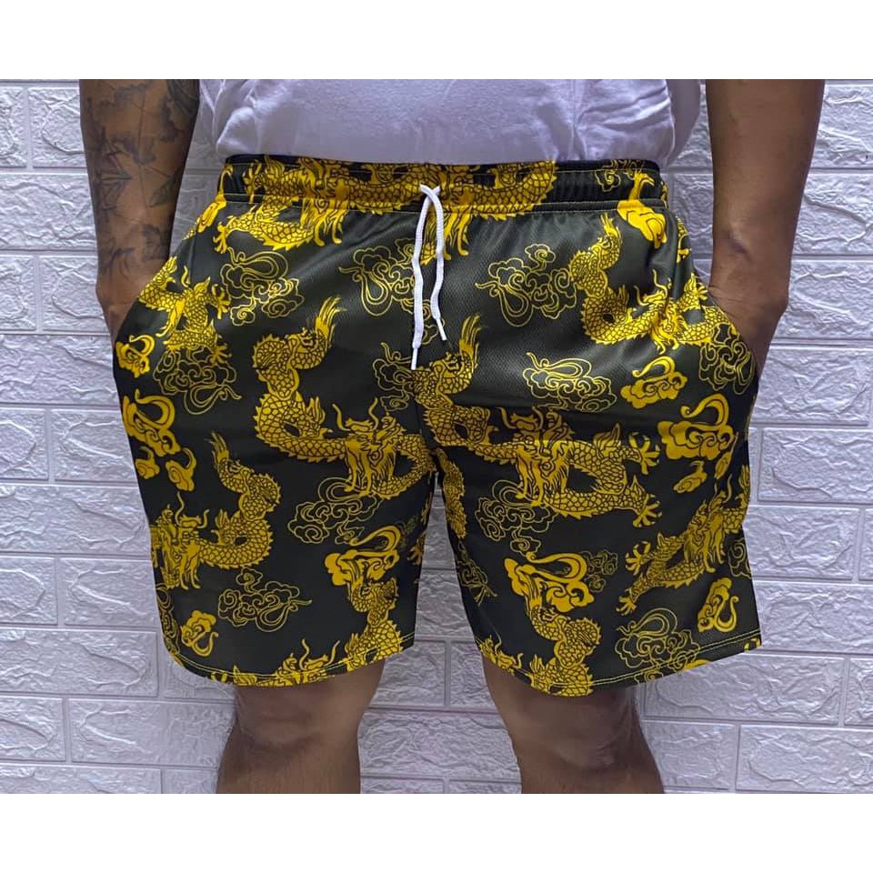 Men’s “Dragon” Shorts With 2 Sides Pocket Size fit small Up to XL ...