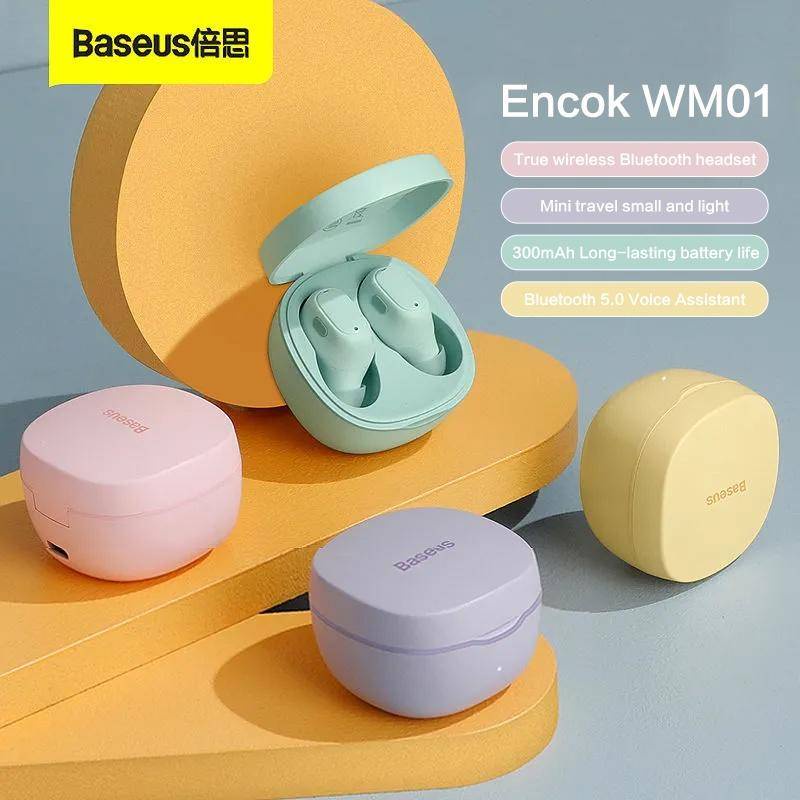 Baseus WM01 TWS Bluetooth Earphones Stereo Wireless 5.0 Noise ...