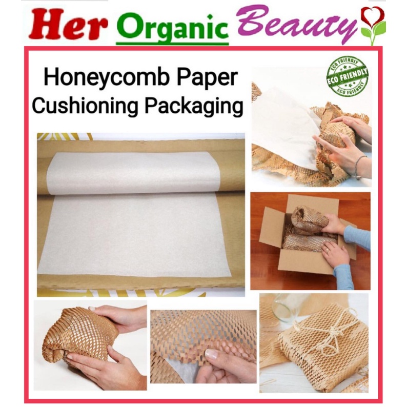 Honeycomb Paper Wrapper Cushioning & White Interleaf Paper (Bubble wrap ...