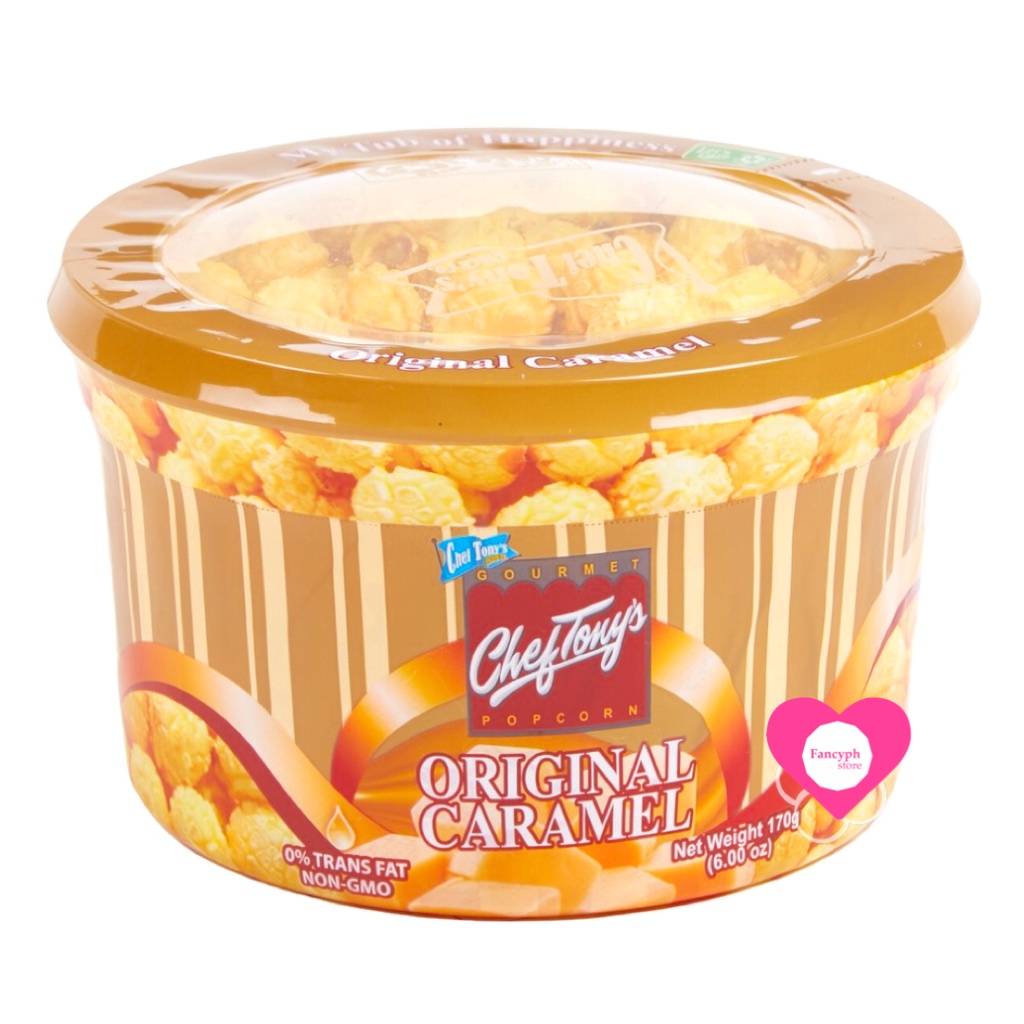 Chef Tony's Original Caramel Popcorn 170g (SMALL) | Shopee Philippines
