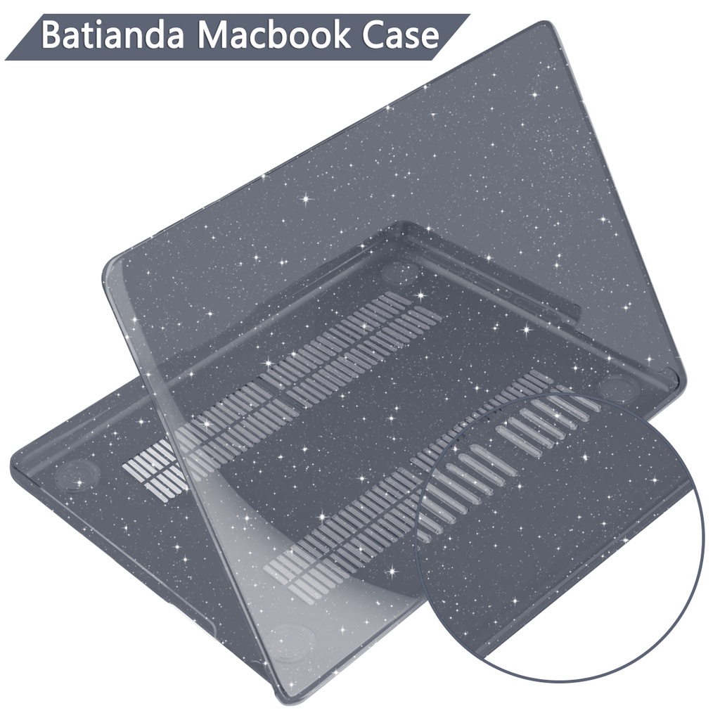 Crystal Bling Clear Laptop Case For MacBook Pro13 14 16" Air 13 13.6 15 ...