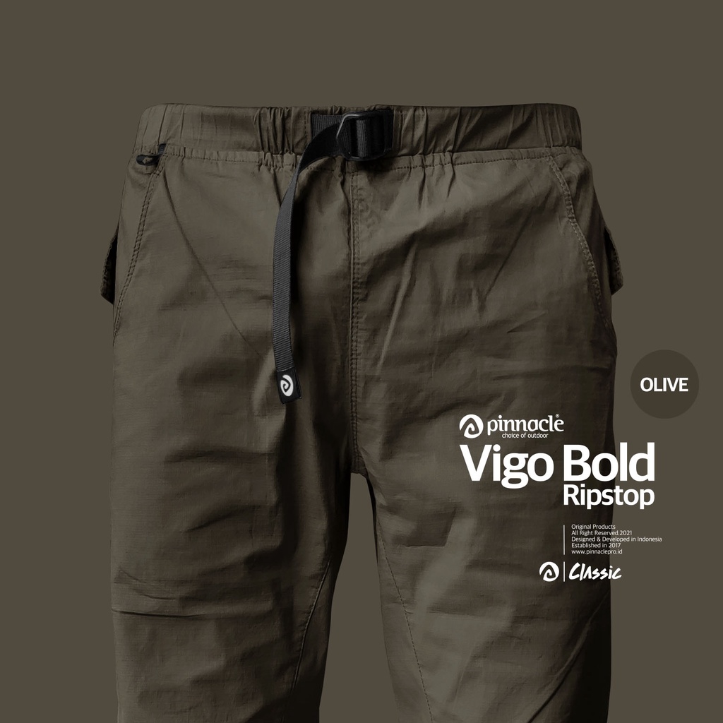 Pinnacle Pro Official Vigo Bold Ripstop Classic Pant - Olive | Shopee ...