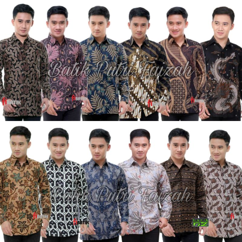 KEMEJA Original TERVIRAL BATIK HEM SHIRT NO KW READY UNIFORM | Shopee ...