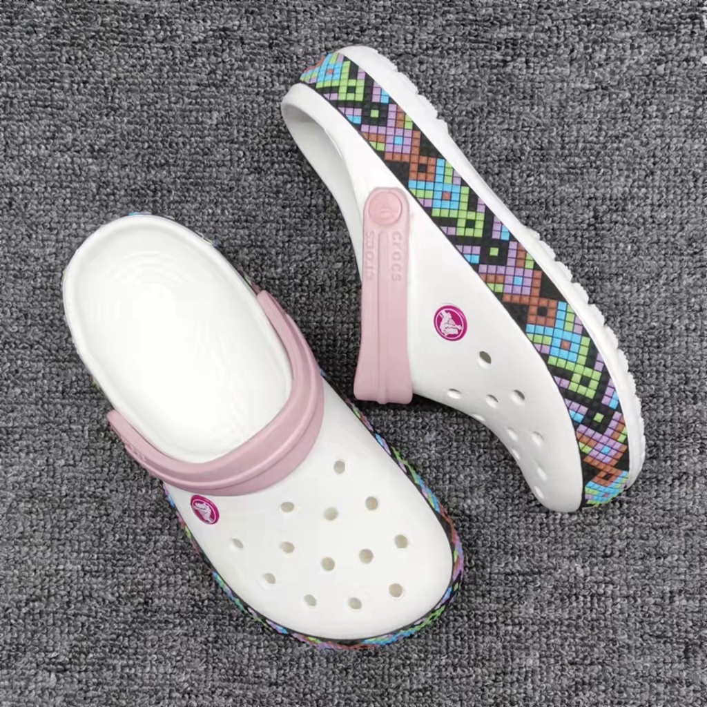 crocs women's beja sandals colorful ring edge eco bandana clog | Shopee ...