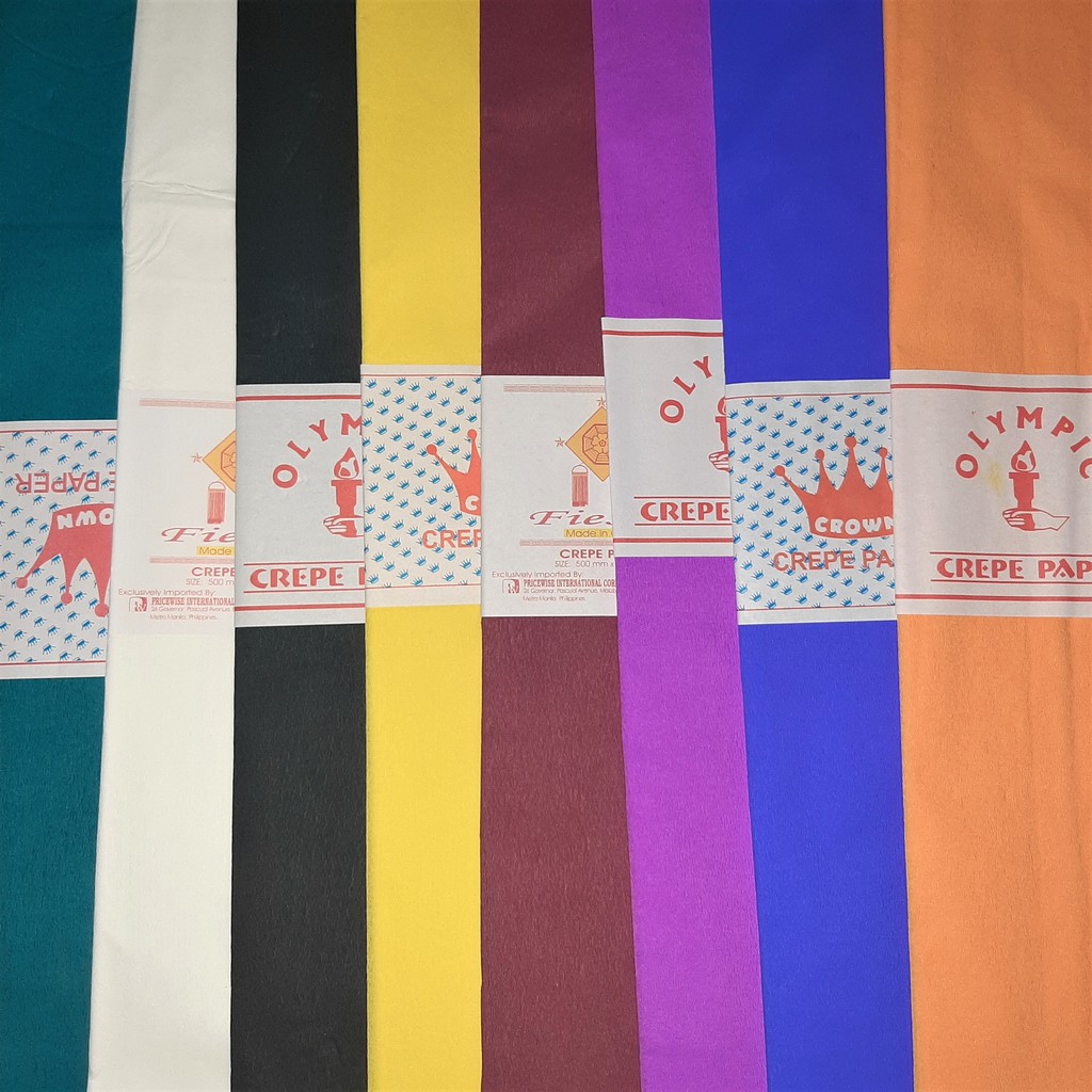 CREPE PAPER (15 colors) | Shopee Philippines
