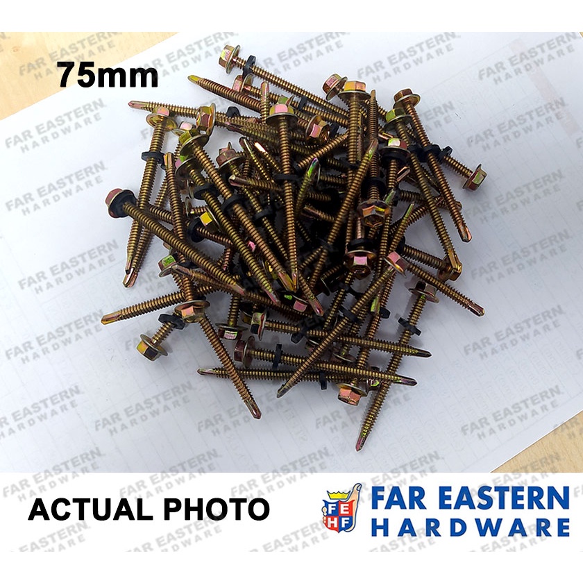 TEKSCREW for Steel Metal #12 Tex Screw 1" 1-3/4” 2-1/4” 2-1/2” 3" (100 ...