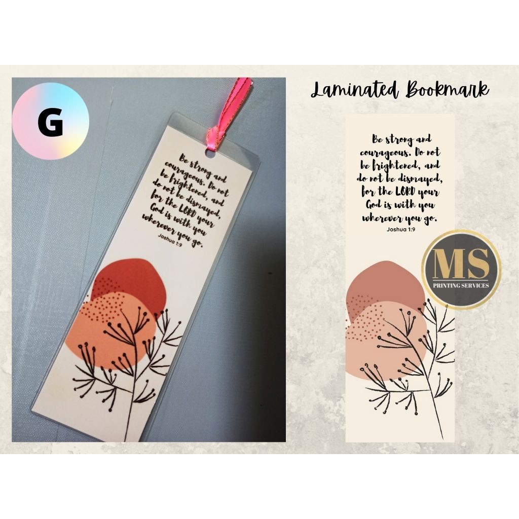 Laminated Bookmarks (Quotes, Bible Verses) | Shopee Philippines