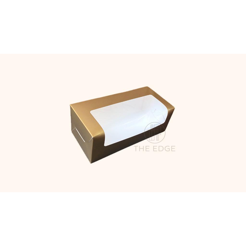 Pastry Box Loaf Box 1-pc with Window - 7 3/8" x 3.5" x 2.75” - (20 pcs ...