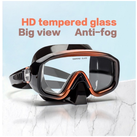 High-definition anti-fog diving goggles, large field of view adult ...