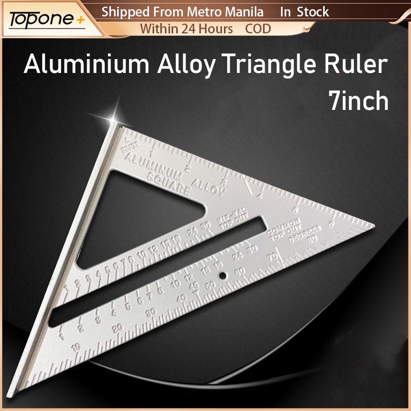 Aluminum Alloy Triangle Ruler Measuring Ruler Speed Square Angle ...