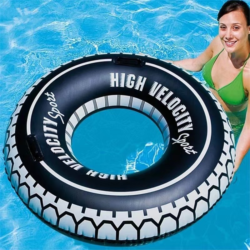 Black Tyre Inflatable Swim Ring 90 cm COD | Shopee Philippines