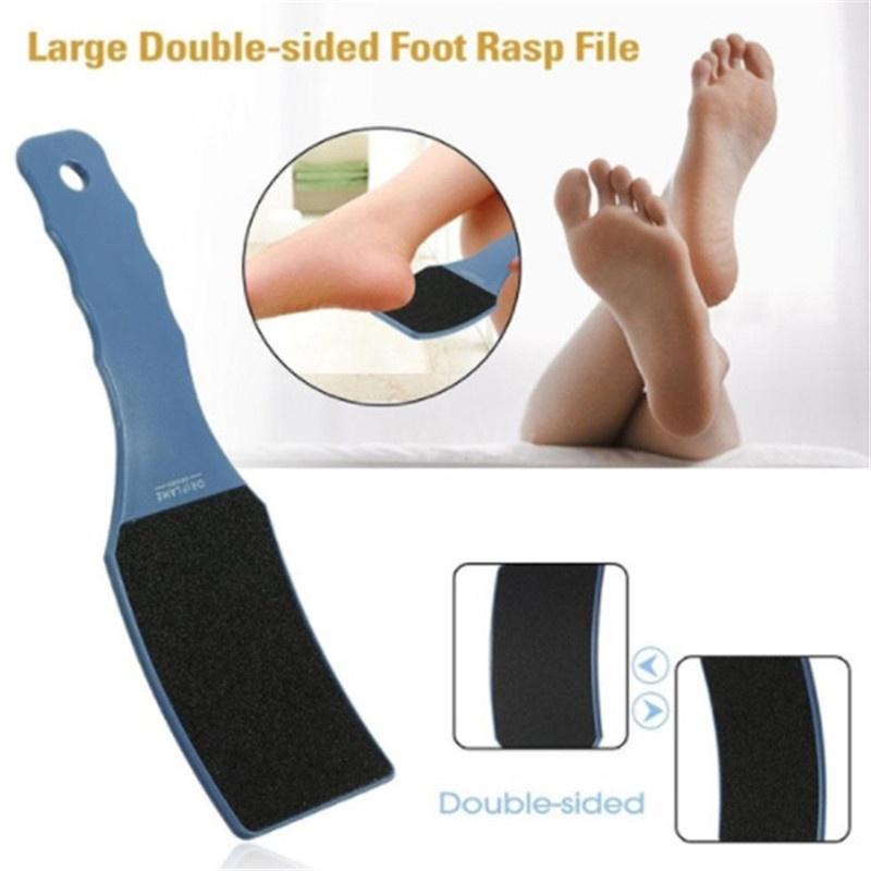 Blue Plastic Double Sided Curved Handle Foot File Foot Scrubber ...
