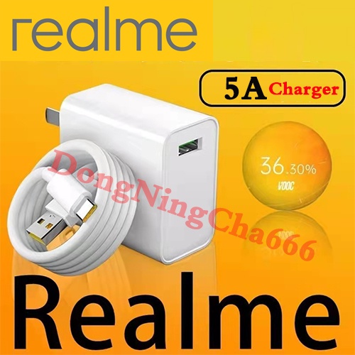 Realme Charger Original Fast Charger 5A Micro Usb/Type C Cable Adapter ...