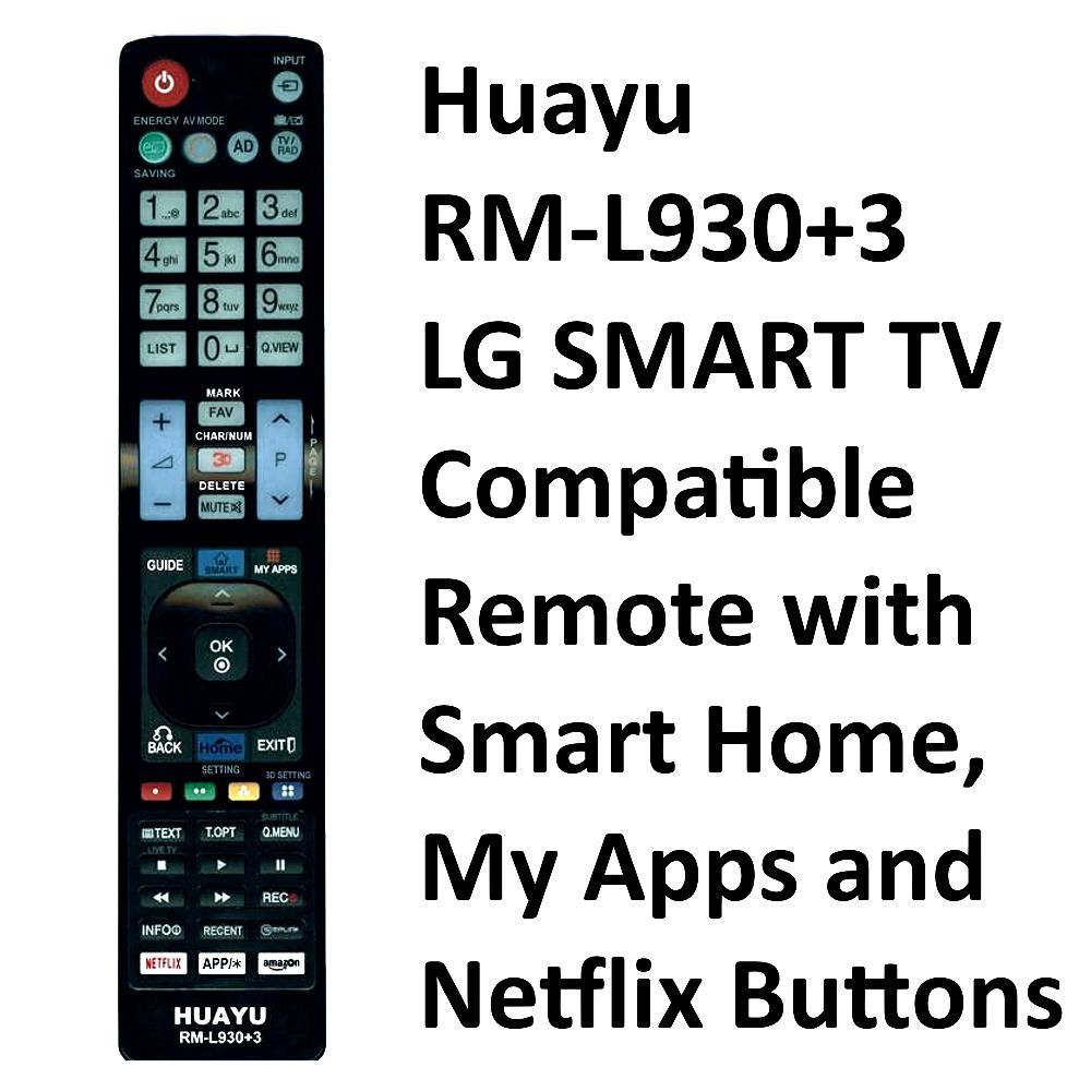 Huayu RM-L930+3 LG Smart TV Compatible Remote Control With Netflix Button | Shopee Philippines