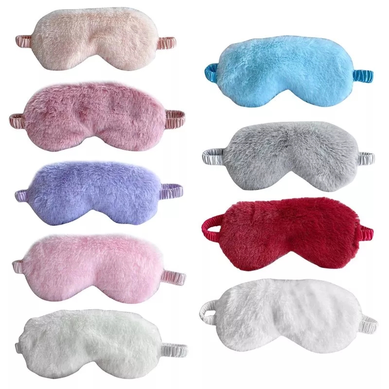 Soft Plush Eye Mask,Lovely Sleeping Mask Eyepatch Eye Cover | Shopee ...