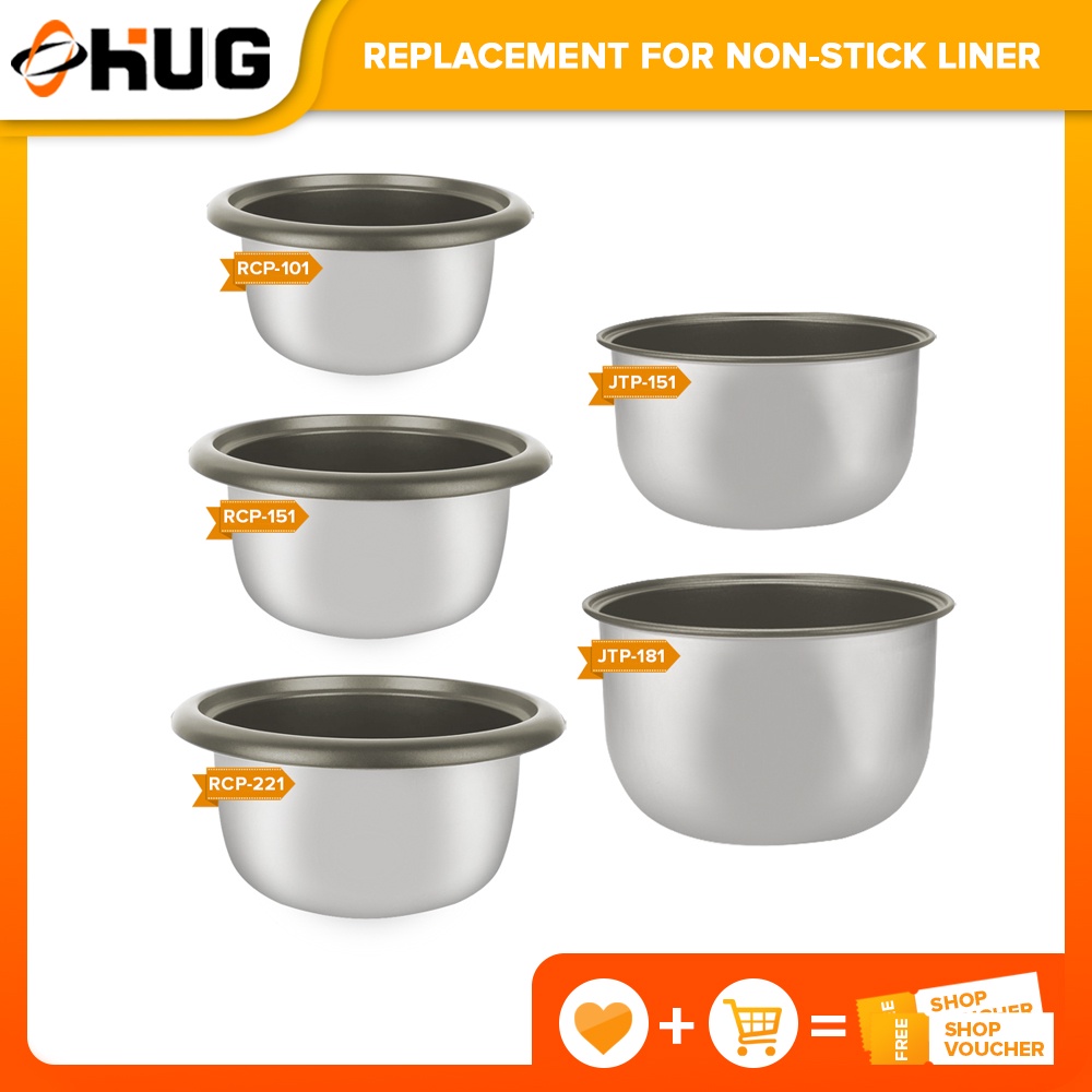 Large Capacity Replacement Non stick Inner Pot Durable Non-stick Liner ...
