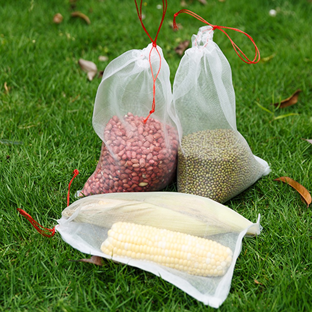 10 Pcs Nylon Plant Protection Net Bags Garden Agriculture Anti Bird ...