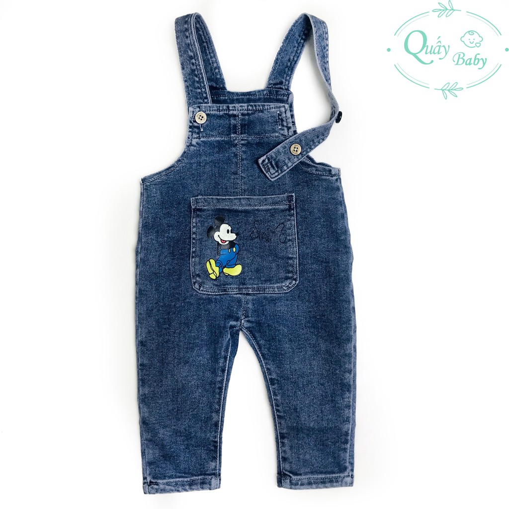 Blue mickey mouse jean overalls for boys | Shopee Philippines