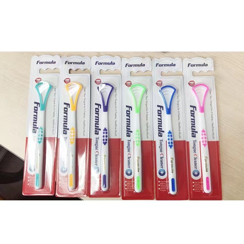 2PCS/Set Formula Pro Tongue brush Tongue Cleaner Scraper with bristles ...