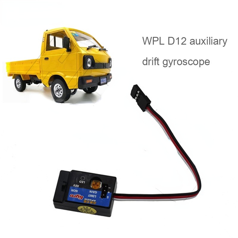 New WPL D12 Gyro D-12 Mini Truck Drift Flat Running RC Car Auxiliary ...
