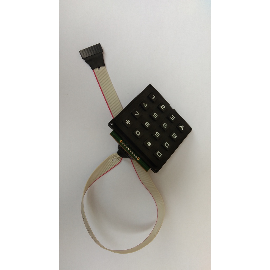 Arduino Embossed Plastic 4x4 MATRIX KEYPAD+Connection Socket Cable ...