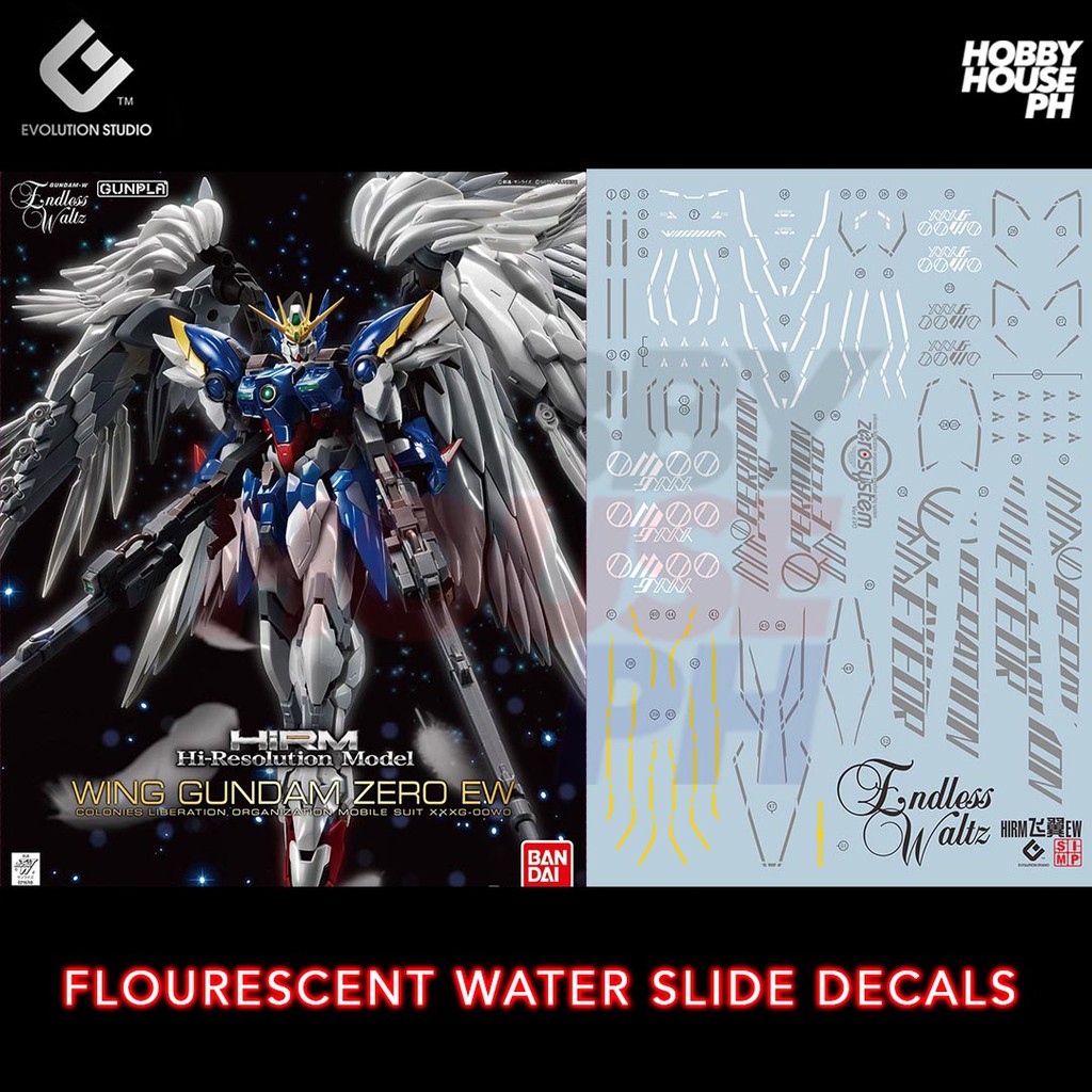 Gundam EVO Studio Gundam Wing EW HiRM Flourescent WS Decals | Shopee ...