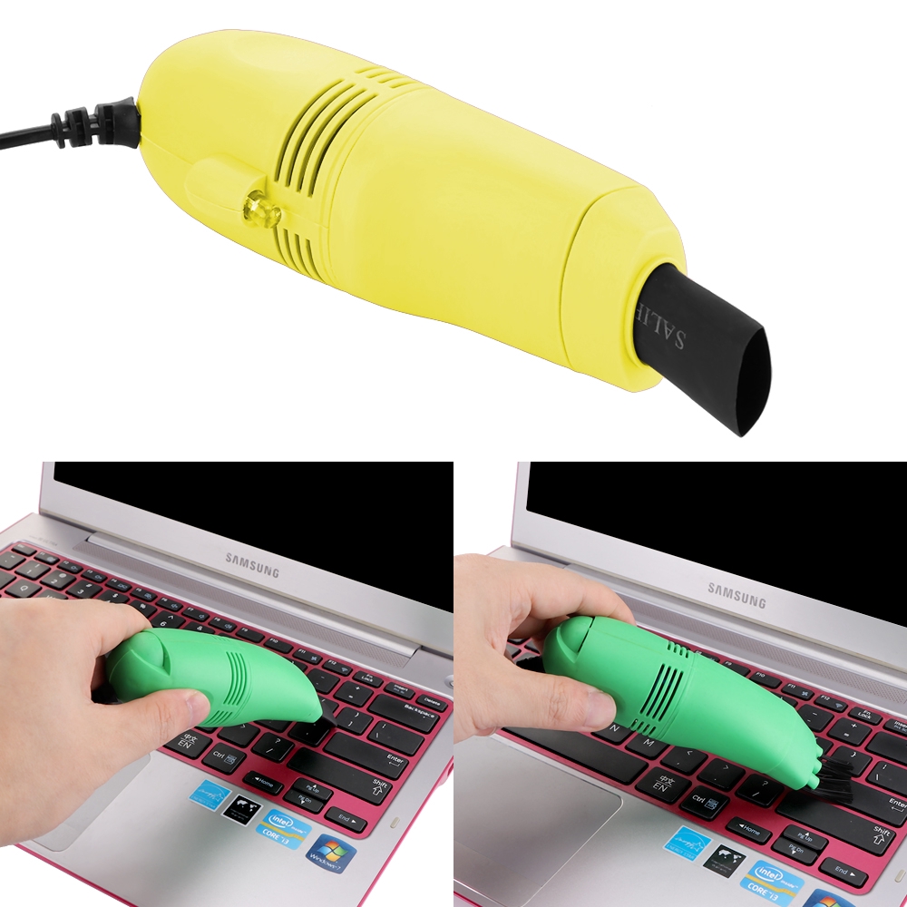 Mini USB Keyboard Vacuum Cleaner Brush Kit for PC Laptop Cleaning ...