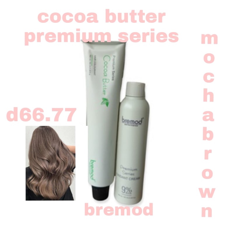 BREMOD PREMIUM SERIES COCOA BUTTER HAIR COLOR WITH OXIDIZER (D66.77 ...