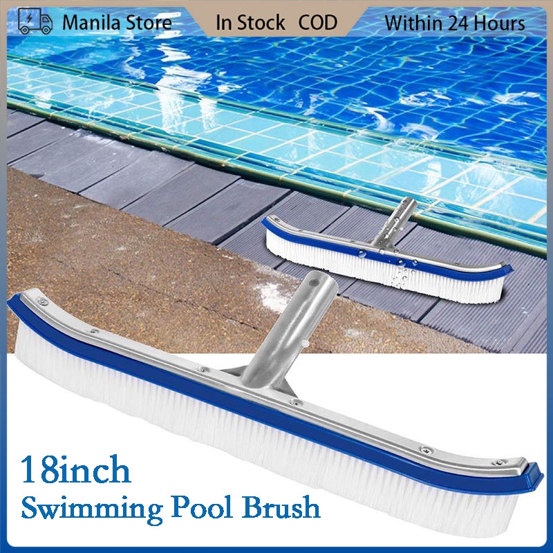 18" SWIMMING POOL BRUSH WITH ALUMINUM FRAME HEAVY DUTY | Shopee Philippines